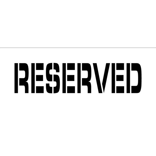 Reserved Parking Lot Stencil (PMS43) Reserved Parking Lot Stencil (PMS43)