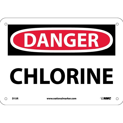 Danger Chlorine Sign (D15R)